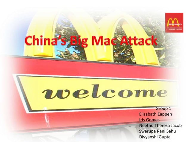 China’s big mac attack (2) | PPT