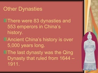 China’s dynasties | PPT