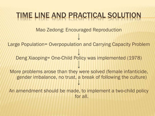 China’s one child policy | PPTX