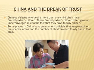 China’s one child policy | PPTX