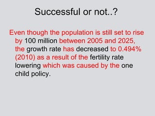 China's one child policy | PPT