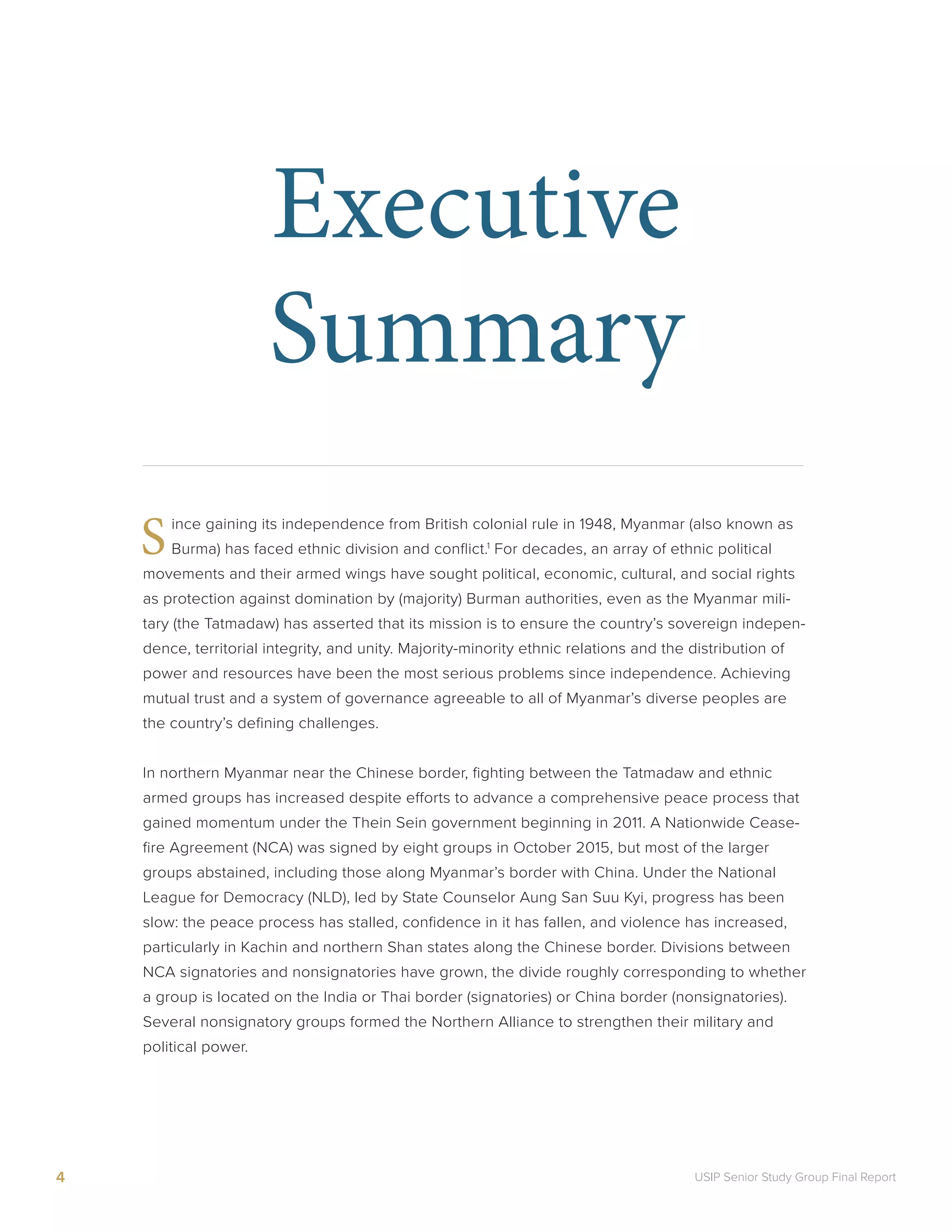 CHINA'S ROLE IN MYANMAR'S INTERNAL CONFLICTS | PDF