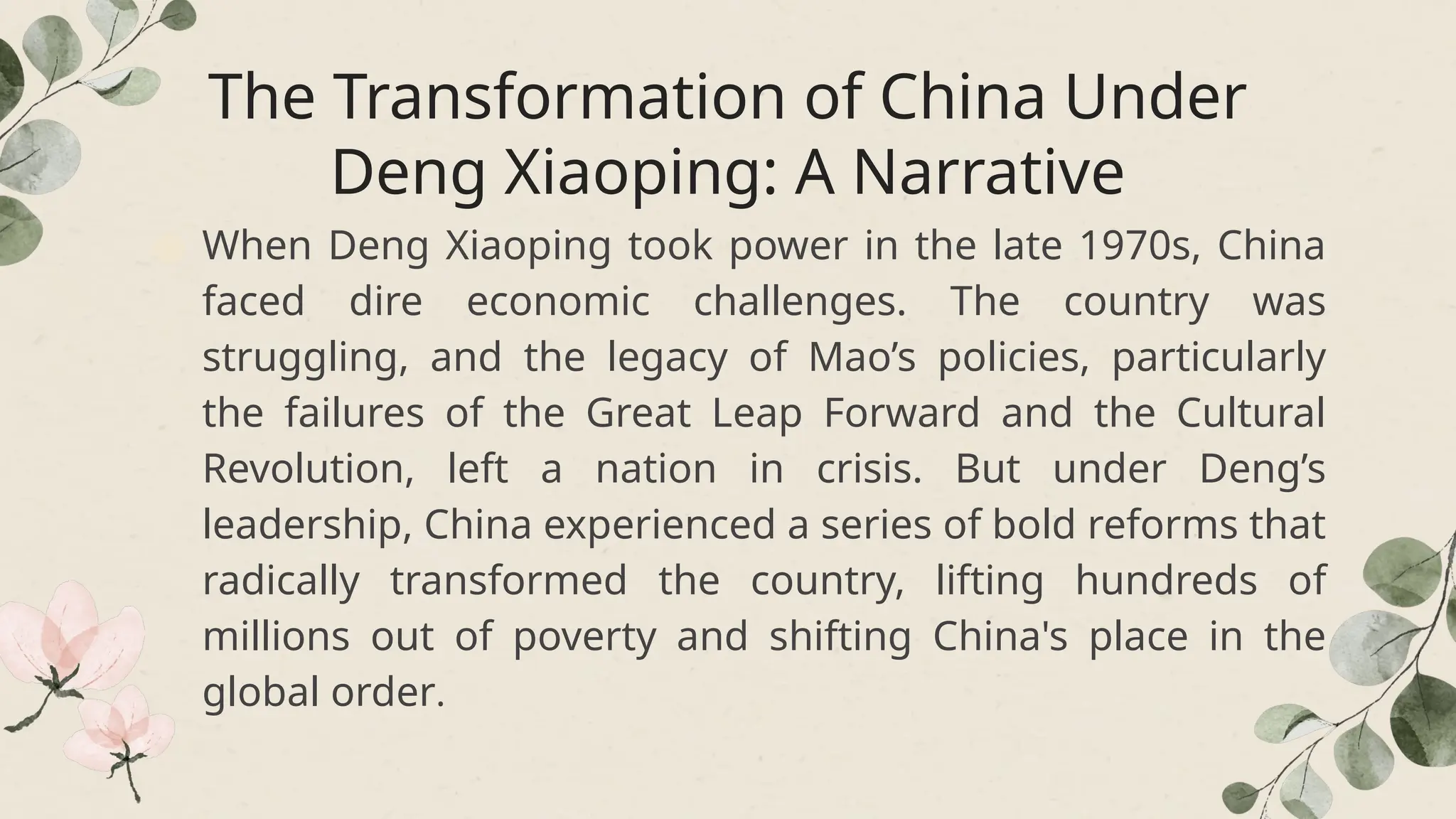 China's Transformation Since Mao A Historical Overview.pptx
