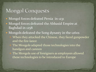 China & the mongols | PPTX