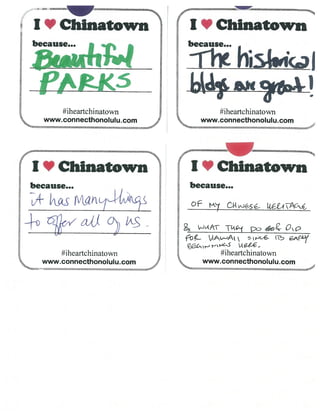 Chinatown i love chinatown cards | PDF