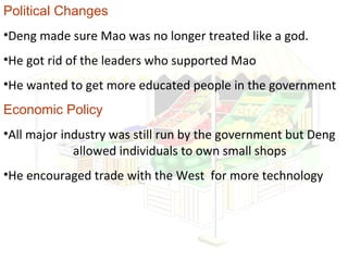 China under deng xiaoping taineman square | PPT