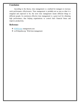 Chinchu time management corrected | DOCX