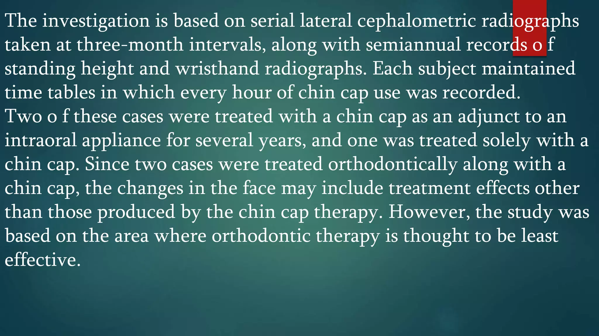 Chin cup for treatment of growing class III patient | PPTX
