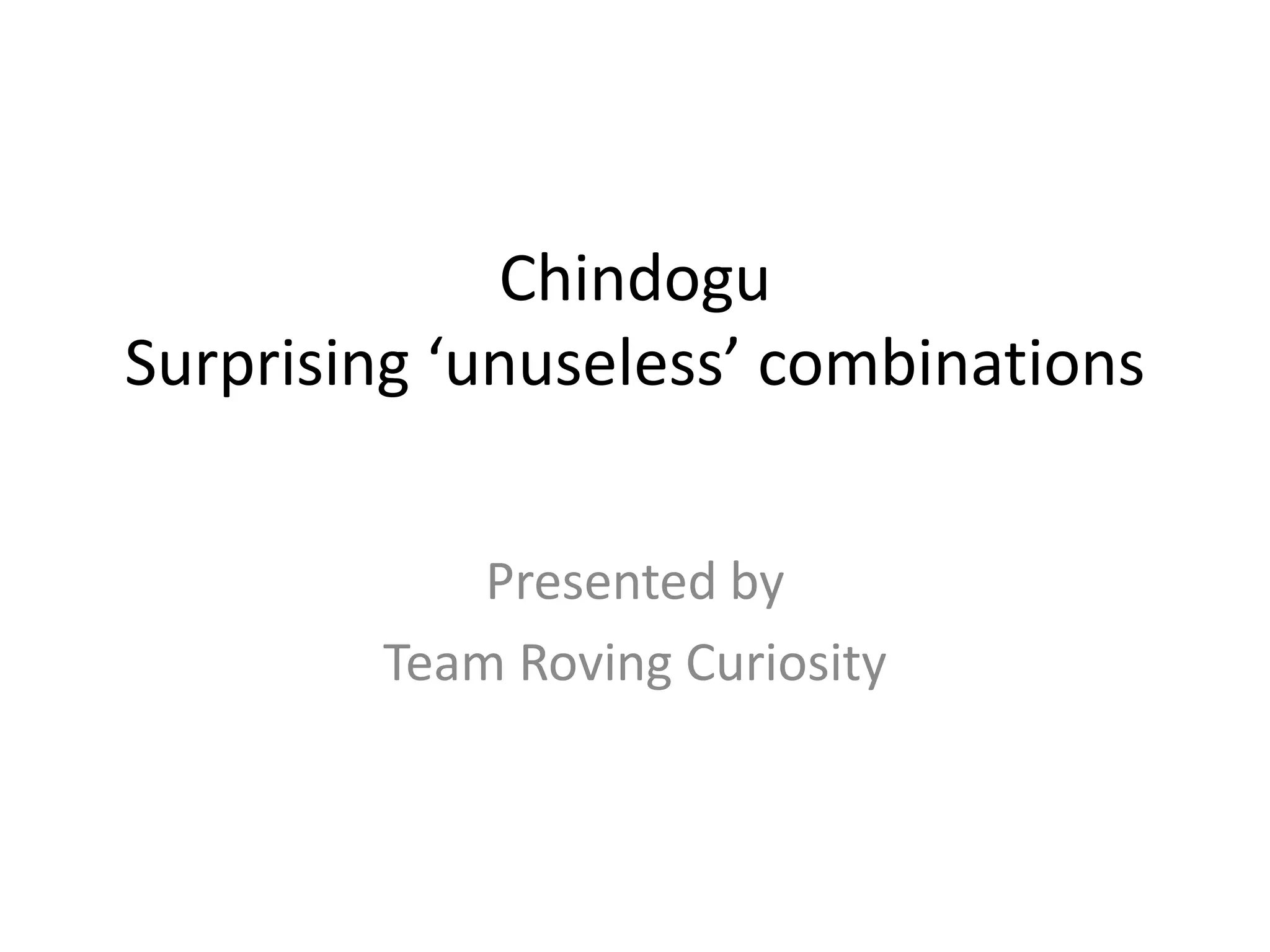 Chindogu | PPT