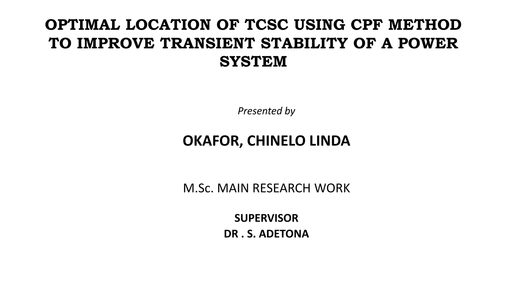 TCSC | PPT