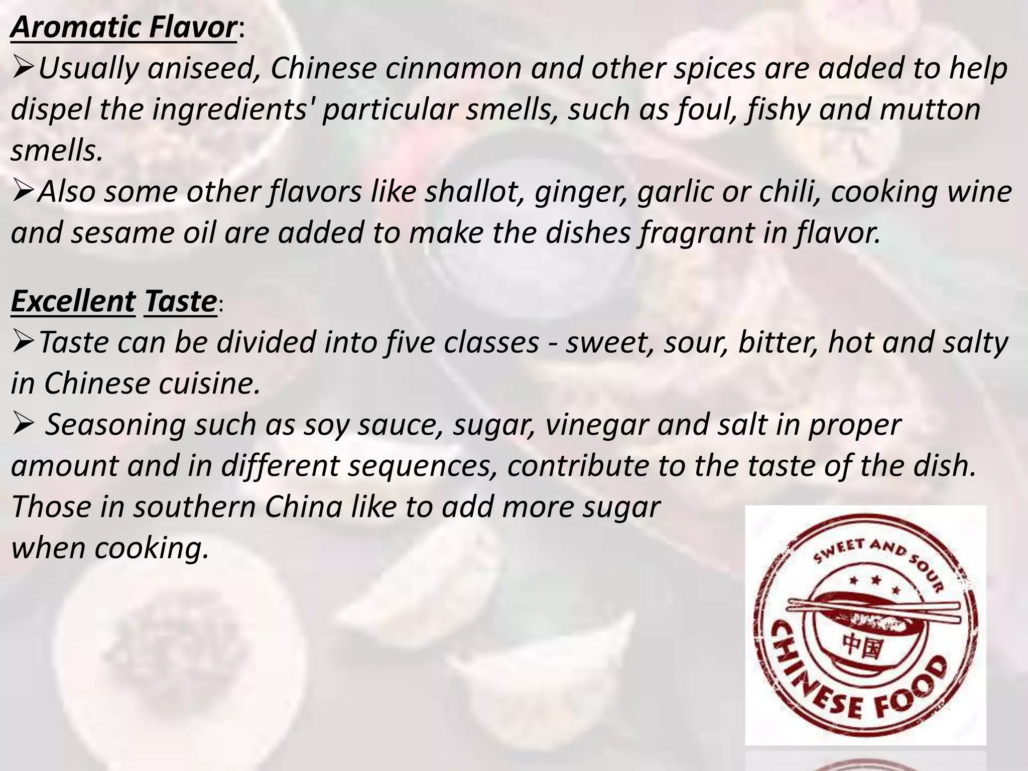 Chines cuisine | PPTX