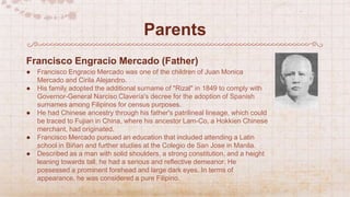 CHINESE-ANCESTRY jose protacio y realonda rizal | PPTX