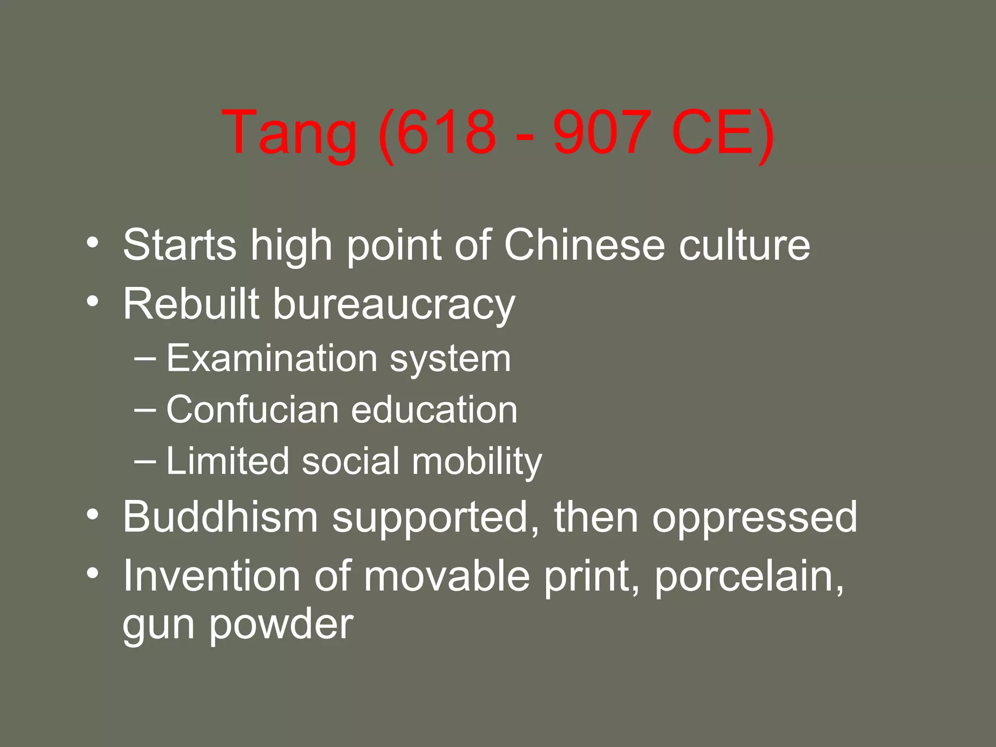 Chinese Dynasties Overview | PPT