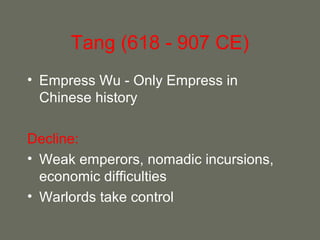 Chinese Dynasties Overview | PPT