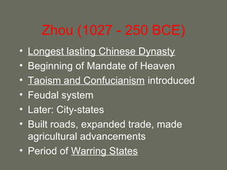 Chinese Dynasties Overview | PPT