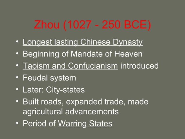Chinese Dynasties Overview | PPT