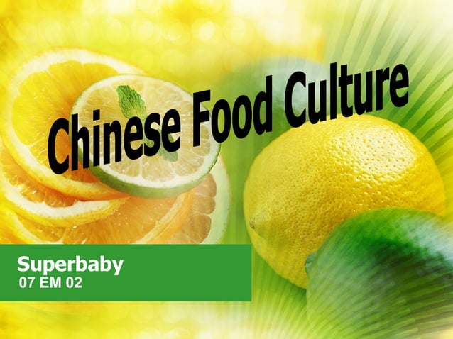 Chinese Food Culture | PPT