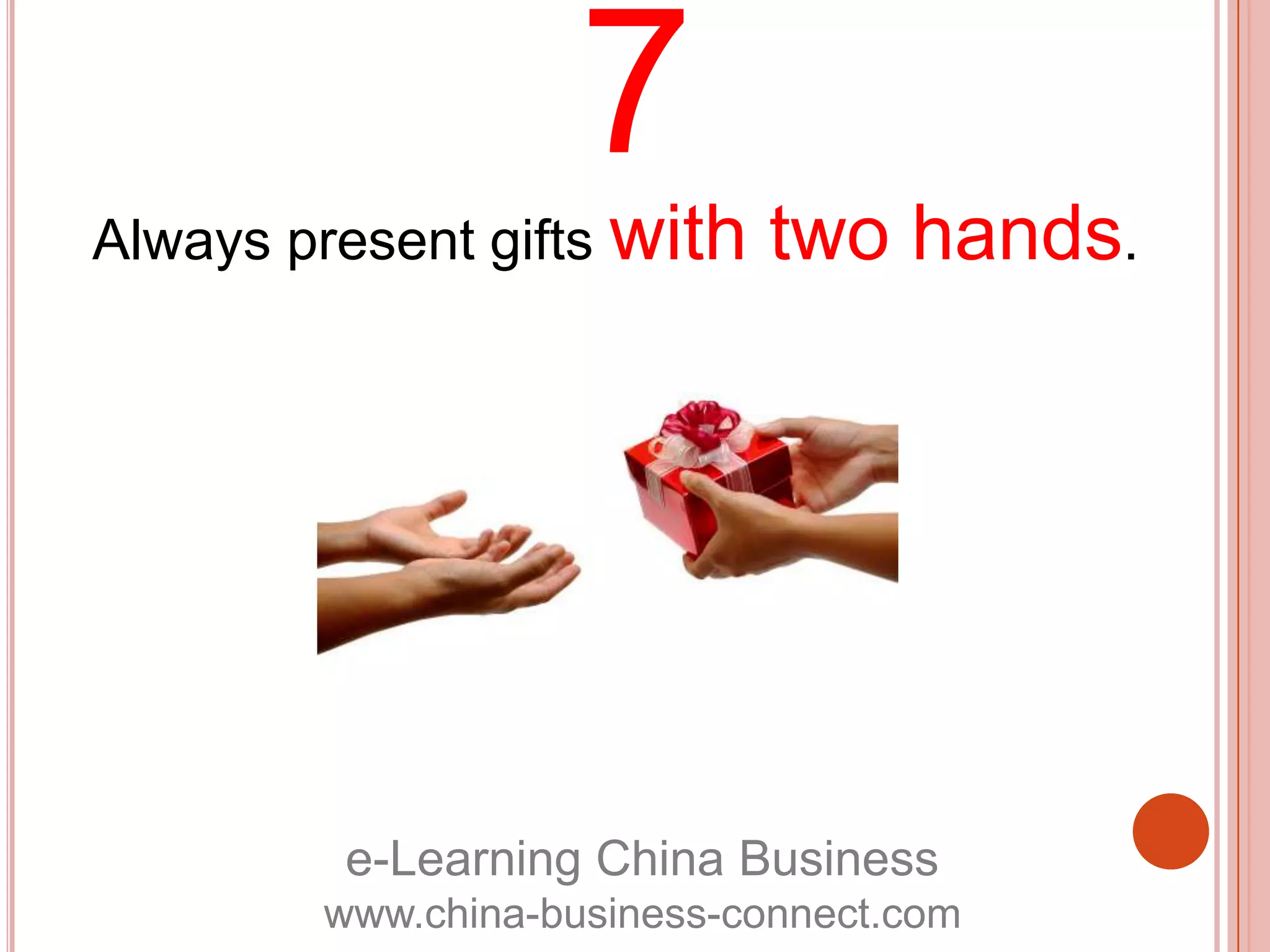 Chinese Gift Giving Etiquette | PPSX