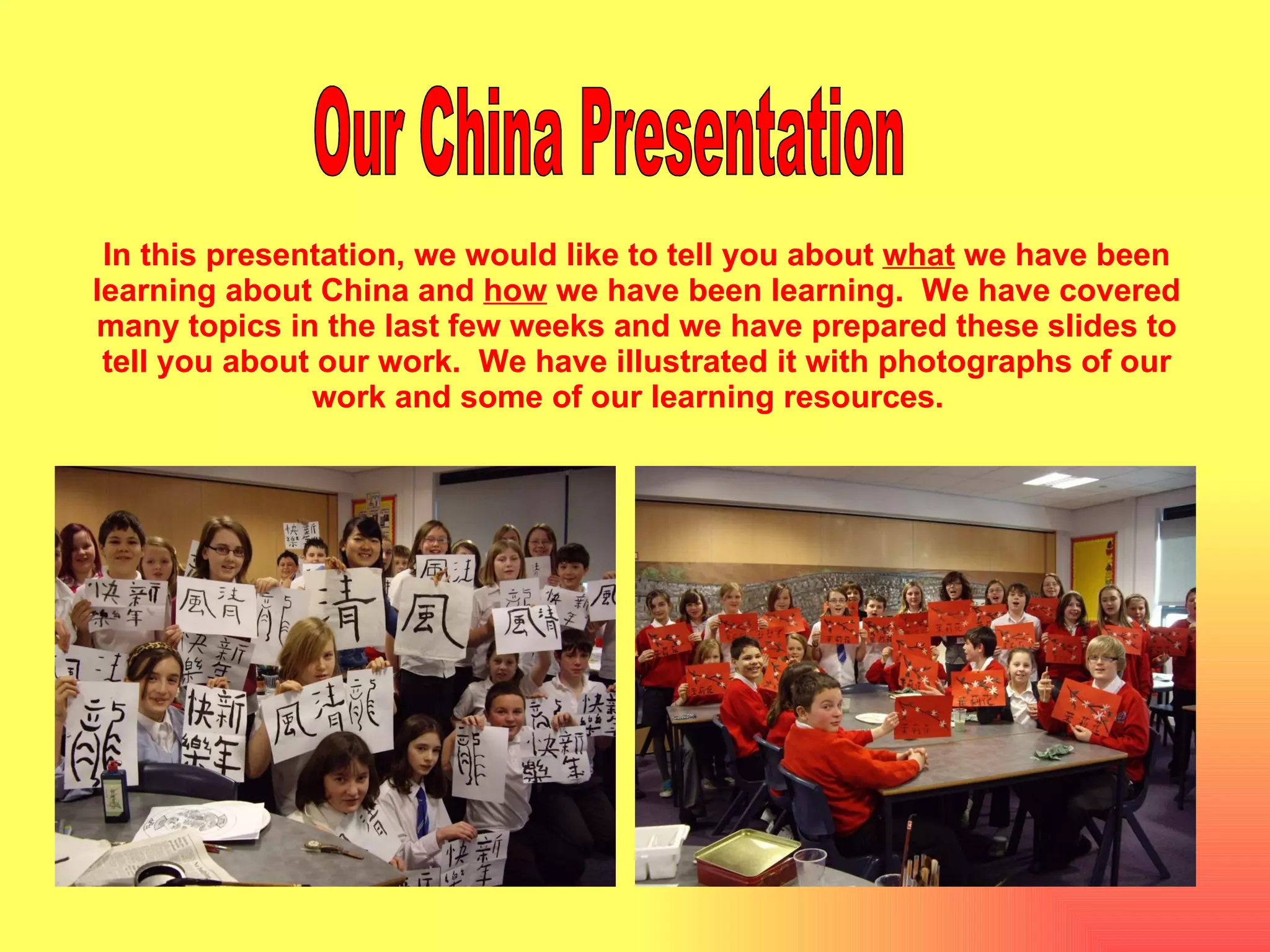 Chinese - learning about china | PPT