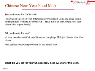 Chinese New Year Food Map | PPT