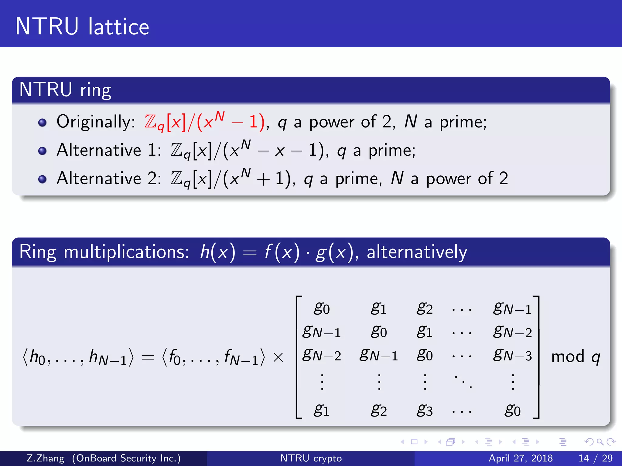 Lattice-based Signatures | PDF