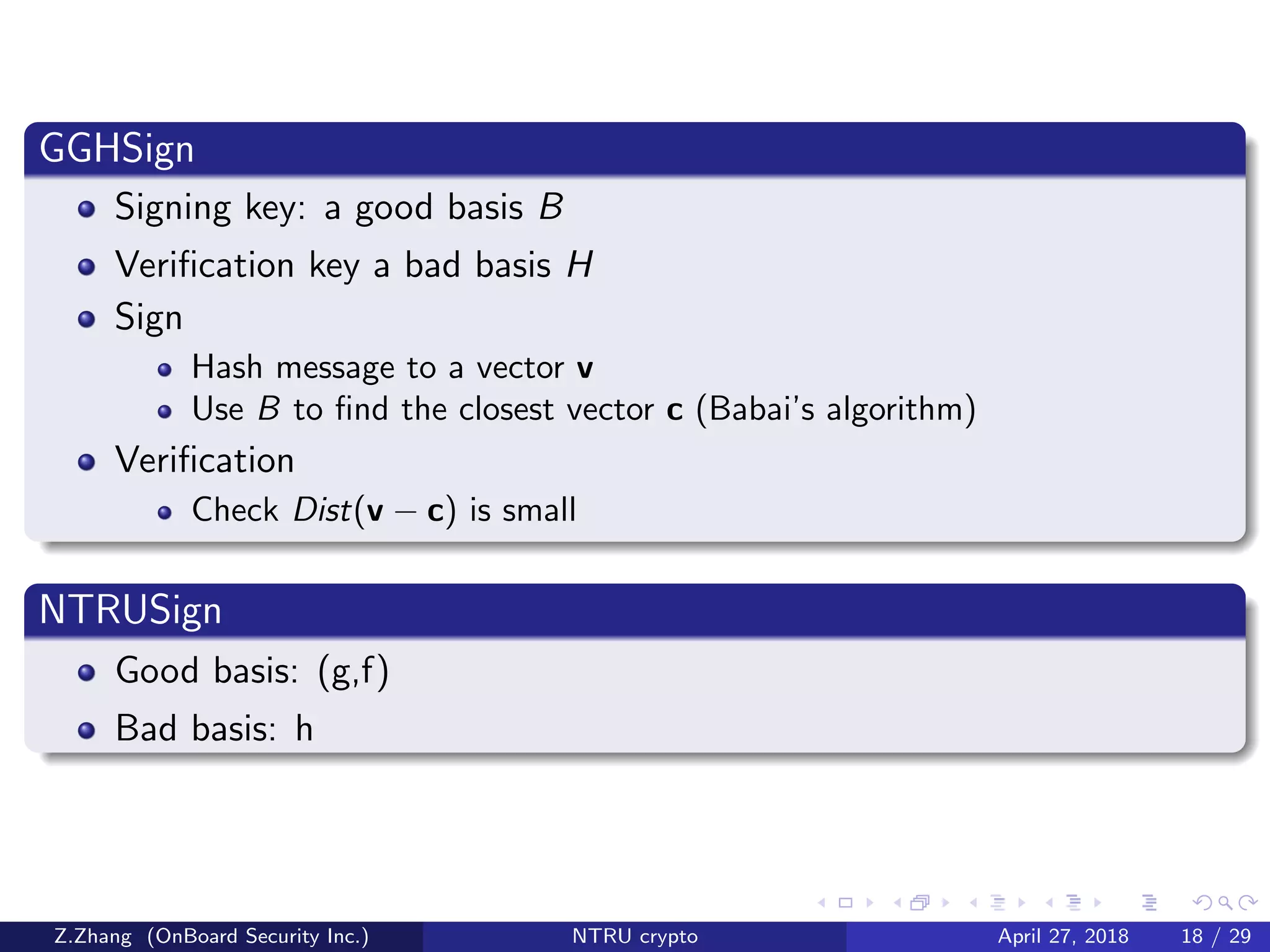 Lattice-based Signatures | PDF