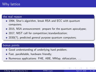Lattice-based Signatures | PDF
