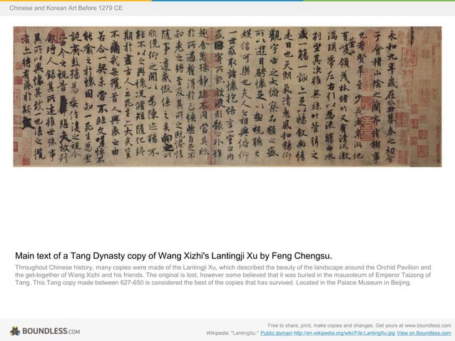 Chinese and korean art before 1279 boundless ppt | PPT