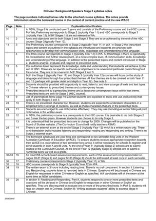 Chinese background speakers syllabus mark up notes web pdf | PDF