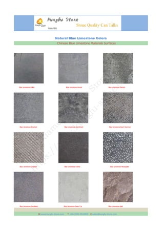 Chinese blue limestone catalog from Xiamen Kungfu Stone Ltd | PDF