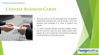 Chinese Business Etiquette | PDF