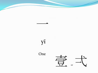 Chinese characters numbers | PPTX
