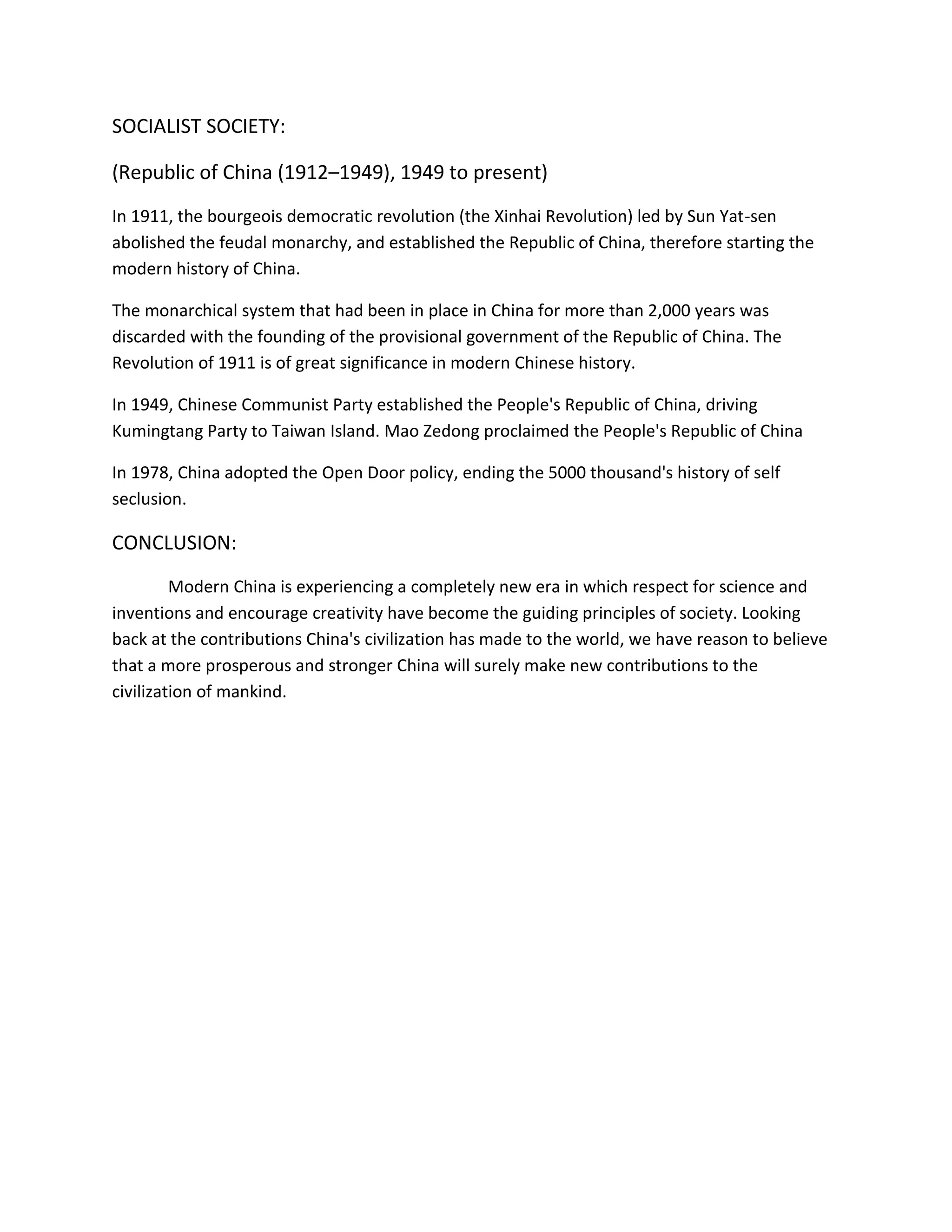 Chinese Civilization | DOCX
