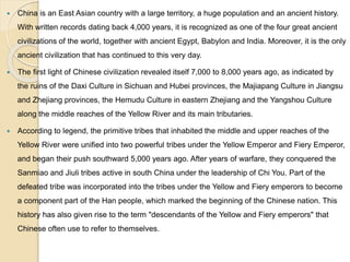 Chinese civilization | PPTX