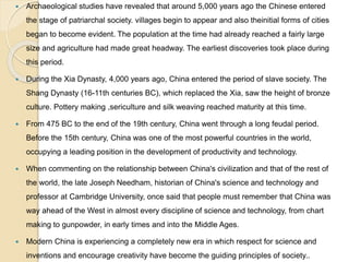 Chinese civilization | PPTX