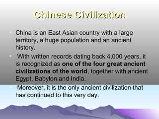 Chinese civilization | PPT