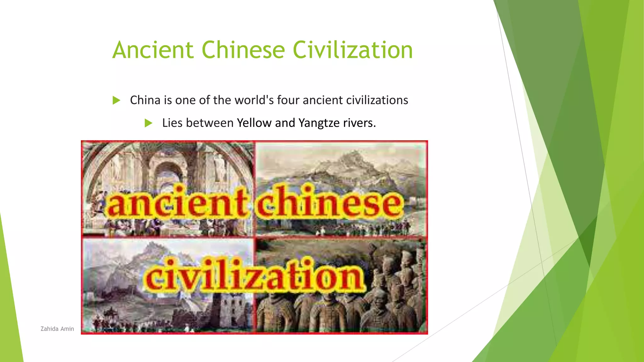 Chinese civilization by Zahida Amin - Pakistan | PPT