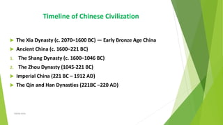 Chinese civilization by Zahida Amin - Pakistan | PPT