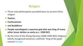 Chinese civilization by Zahida Amin - Pakistan | PPT
