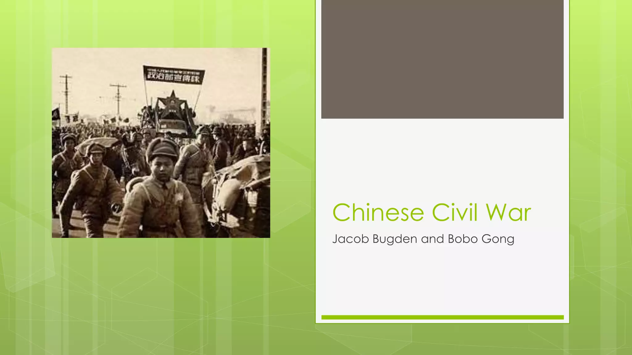 Chinese civil war final | PPTX
