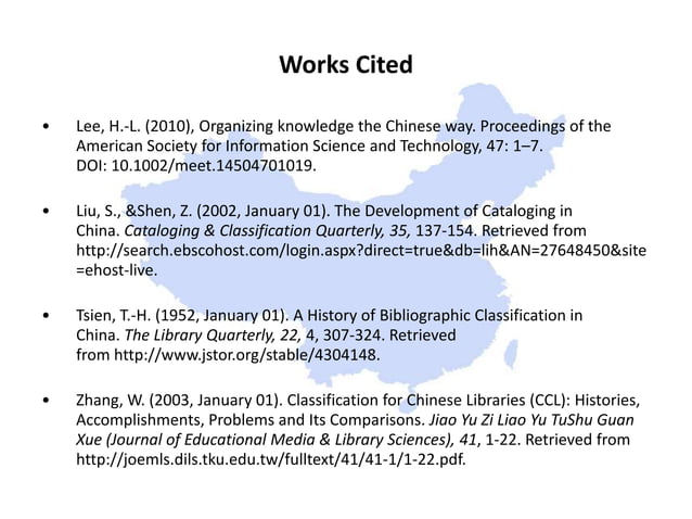 Chinese Cataloging Through History | PPT