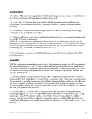 Chinese Company Analysis Sample Report | DOCX