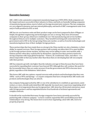 Chinese Company Analysis Sample Report | DOCX