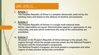 Chinese constitution | PPTX