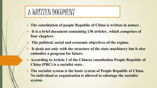 Chinese constitution | PPTX