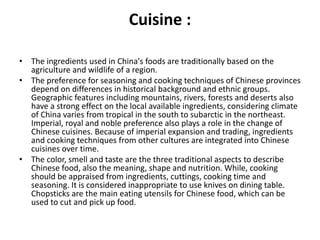 Chinese cuisine, Geographic location and other.pptx