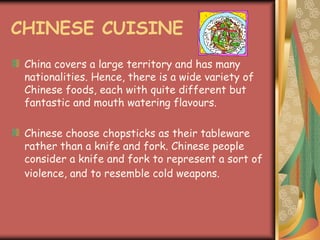 Chinese Cuisine......................... | PPT