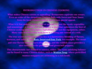Chinese cuisine not only cooking, but true art | PPT