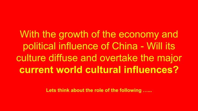 Chinese cultural diffusion | PPTX