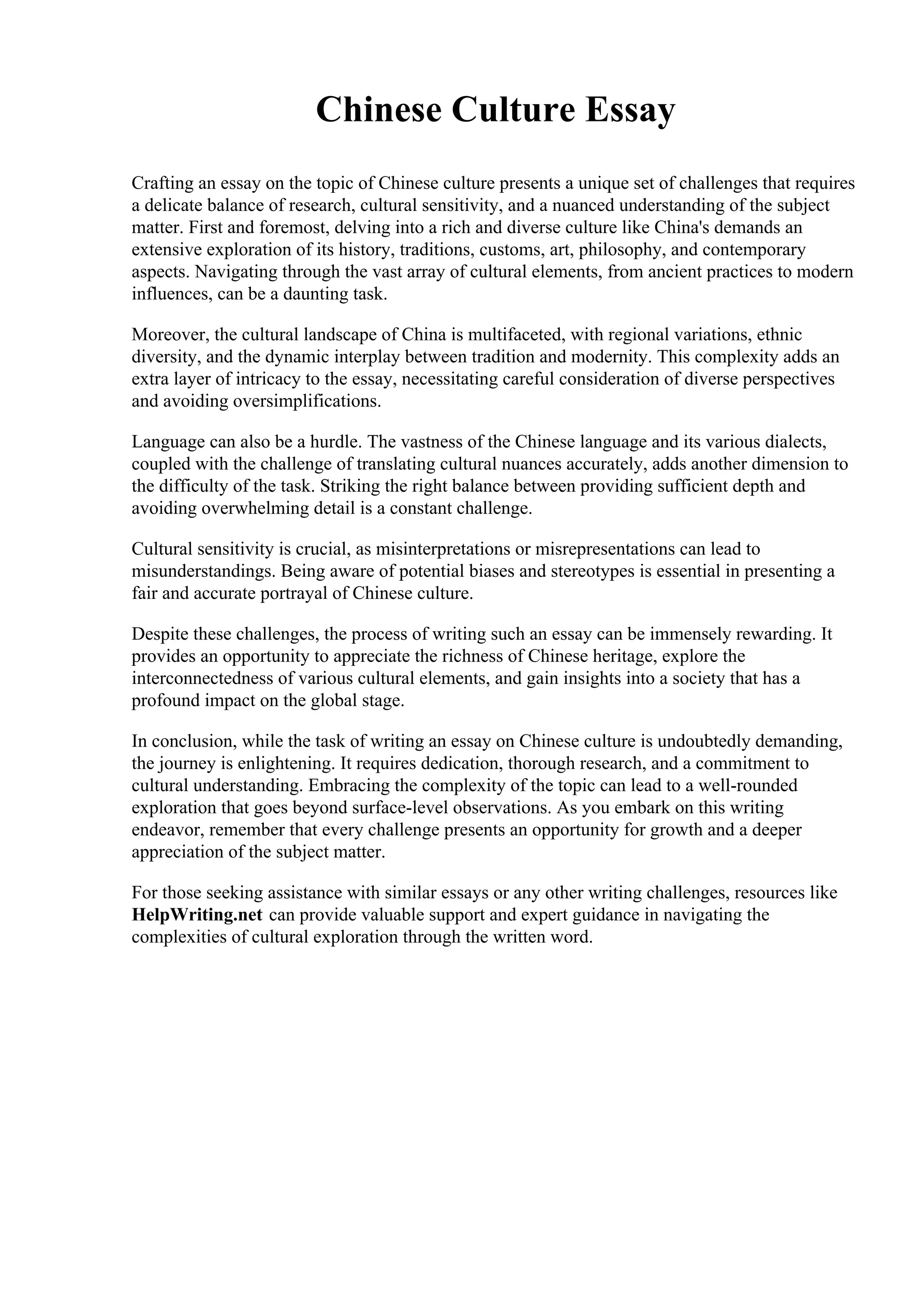 Chinese Culture Essay.pdf